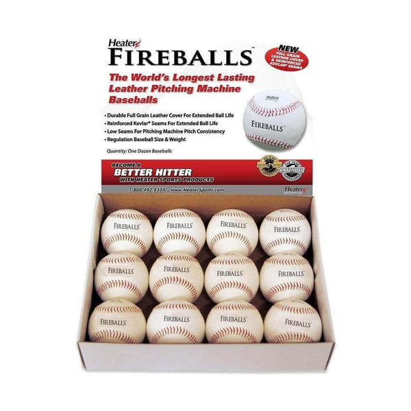 Heater Sports Fireballs Leather Pitching Machine Balls – Athletequip