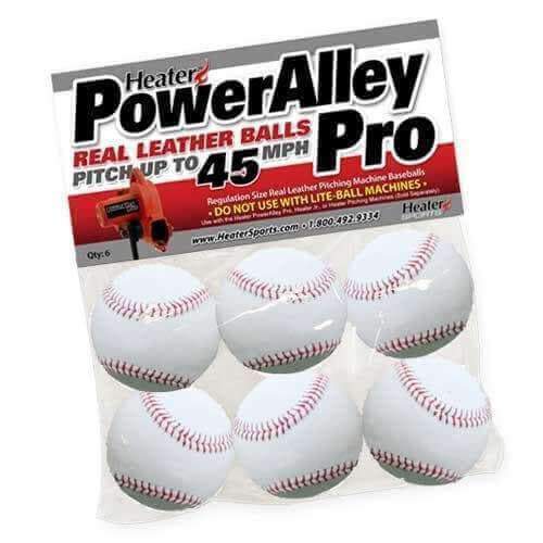 Heater Sports PowerAlley Pro Leather Pitching Machine Balls – Athletequip