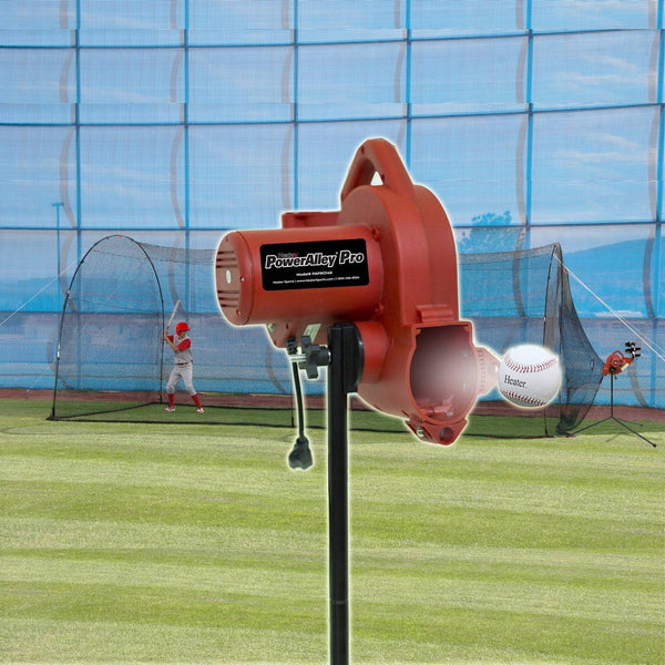 Heater Sports PowerAlley Pro Real Ball Machine & 22' Cage – Athletequip