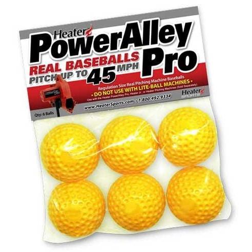 PowerAlley Pro Yellow Dimple Real Pitching Machine Baseballs – Athletequip