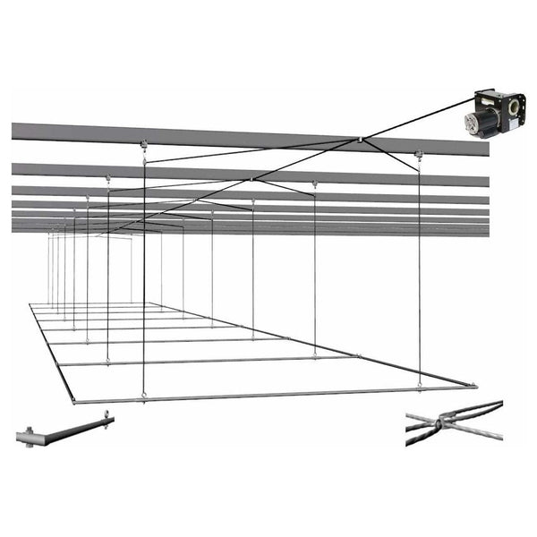Cimarron Complete Batting Cage Air Frames with TW-2000 Winch – Athletequip