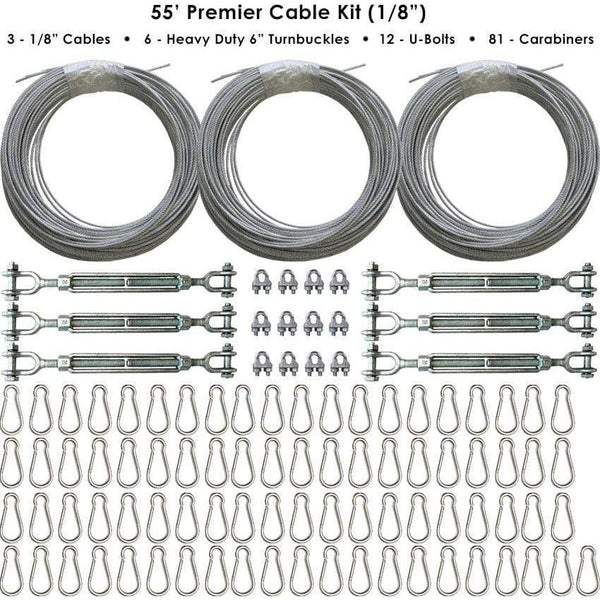 Cimarron Sports 55' Indoor Premier Batting Cage Cable Kits – Athletequip