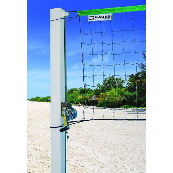 Gared SideOut 4" Square Aluminum Outdoor Volleyball Net System ODVB40S ...