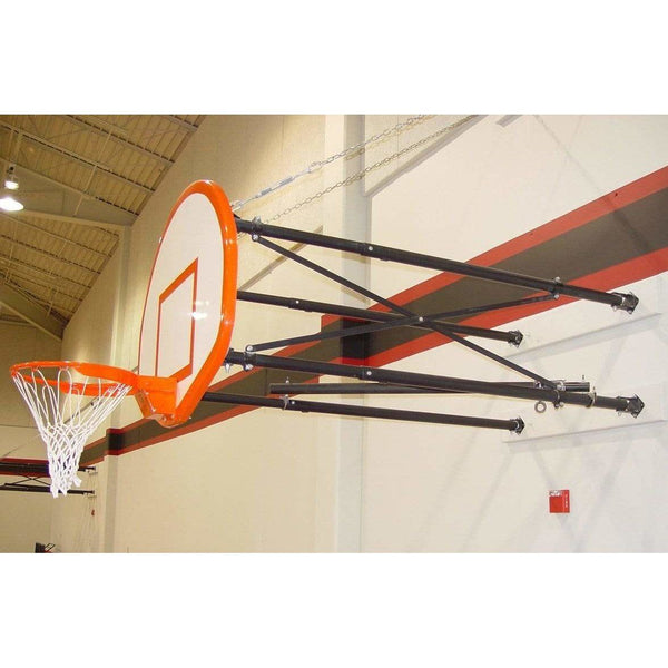 Gared 35" x 54" Four Point Side-Fold Basketball Wall Mount Package ...