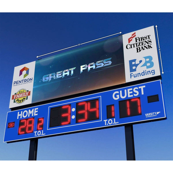 Varsity Scoreboards Outdoor LED Video Display Boards (12'x6') – Athletequip