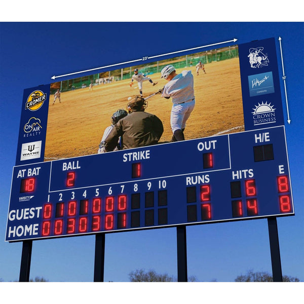 Varsity Scoreboards Outdoor LED Video Display Boards (21'x9') – Athletequip